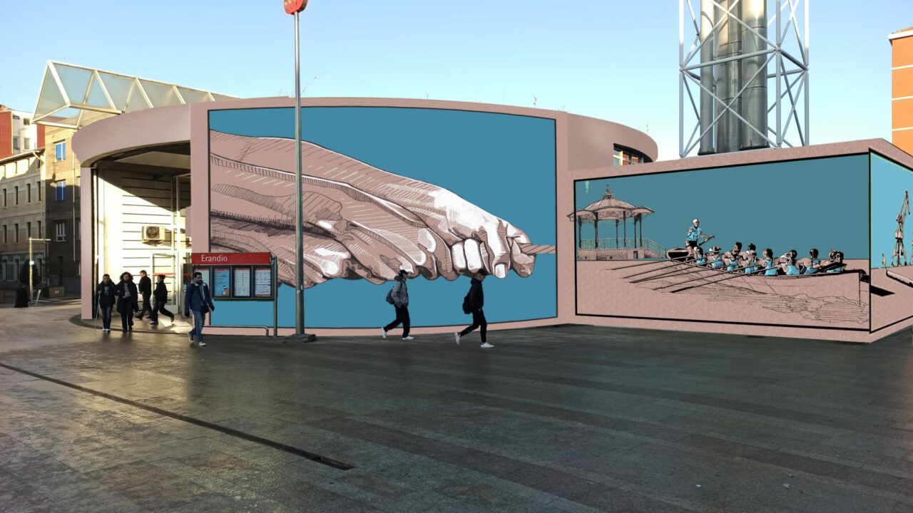 La estación de Altzaga tendrá un mural gigante dedicado a la mujer ...